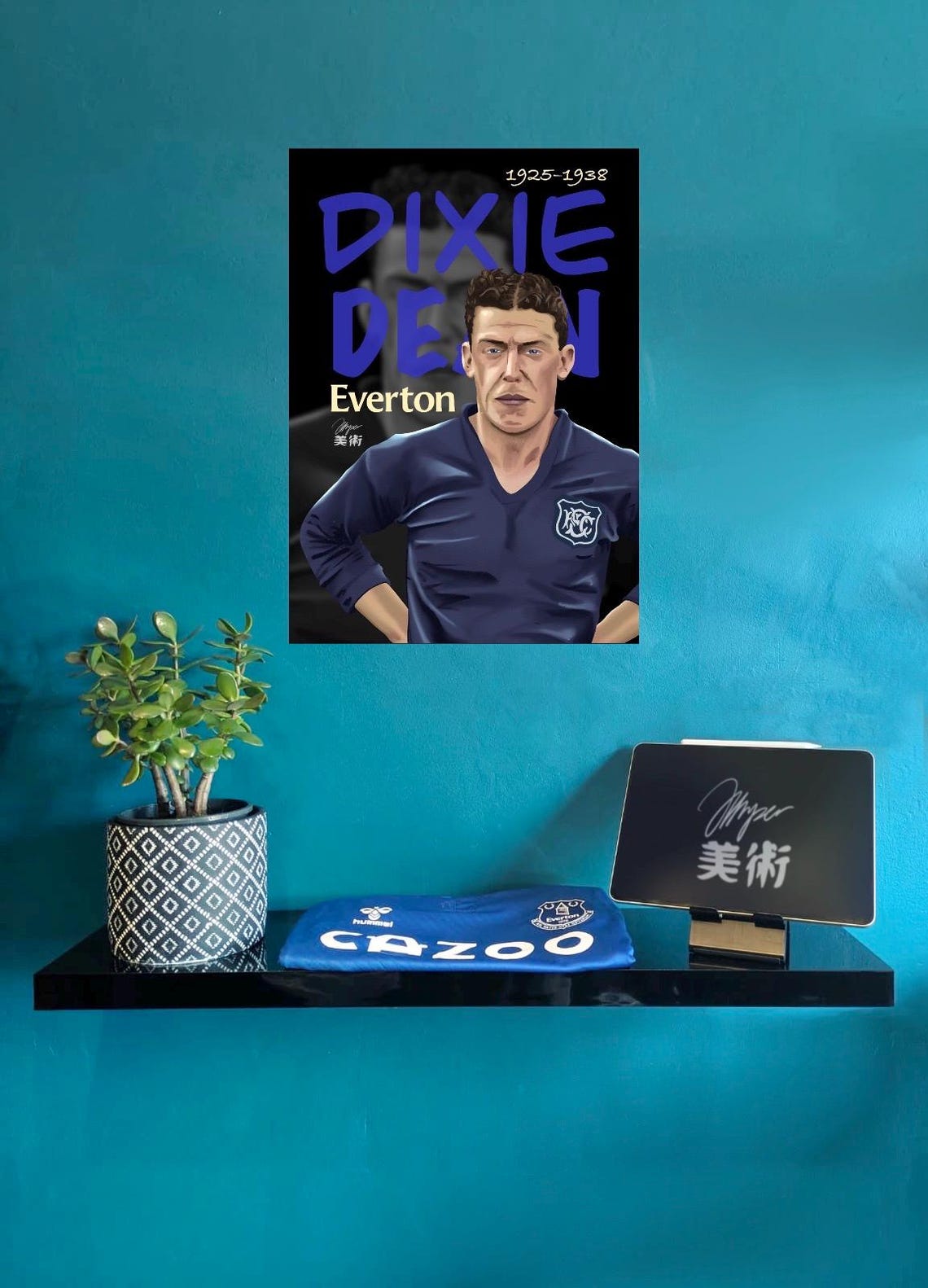Dixie Dean Everton FC Poster – Football Legend Wall Art - Etsy