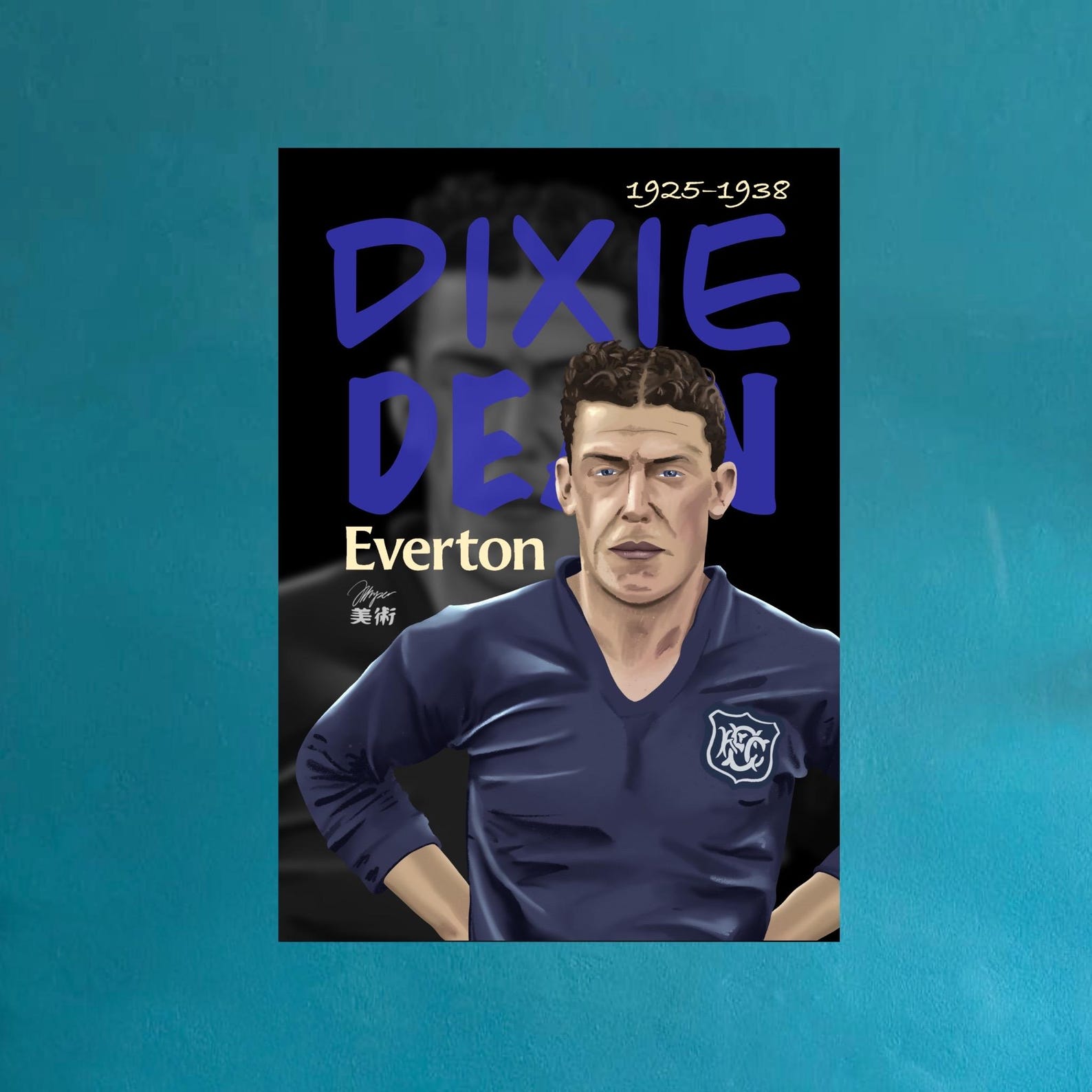 Dixie Dean Everton FC Poster – Football Legend Wall Art - Etsy