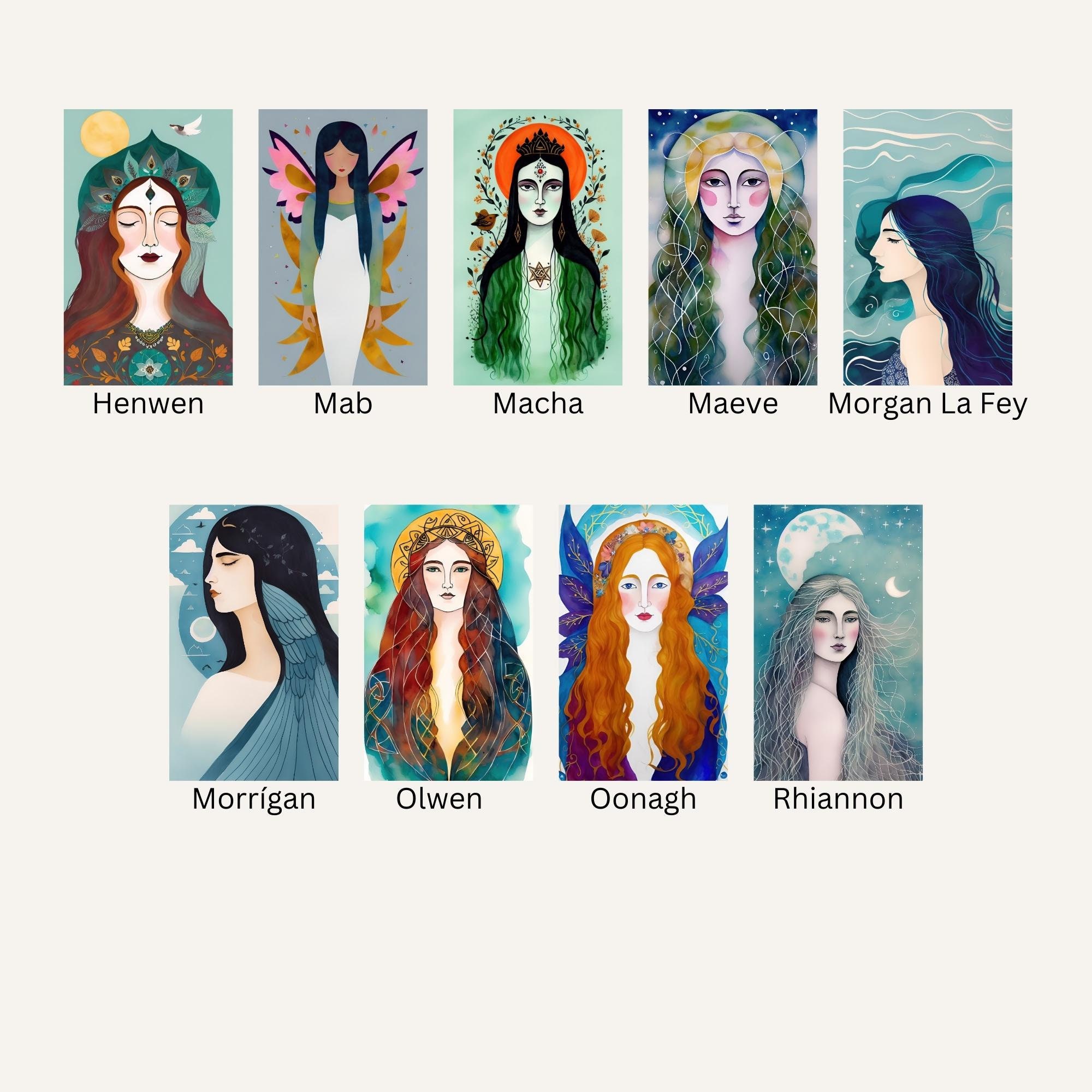 Celtic Goddess Collection 24 Art Prints Sacred Divine Feminine Art ...