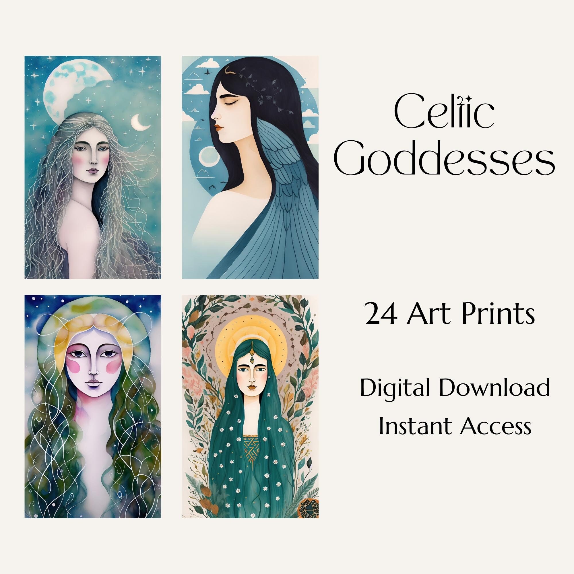 Celtic Goddess Collection | 24 Art Prints | Sacred Divine Feminine Art ...