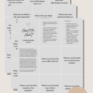 Heart to Heart: A Relationship-building Card Deck | for Couples | 212 ...