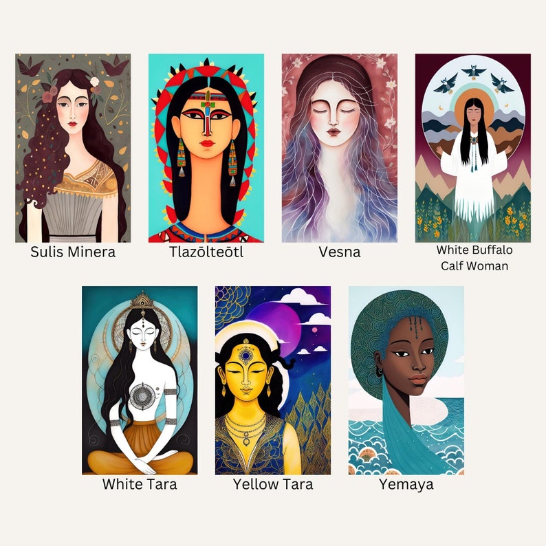The Goddess Collection 52 Art Prints Sacred Divine - Etsy