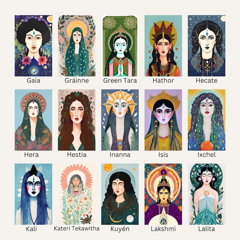 The Goddess Collection 52 Art Prints Sacred Divine - Etsy