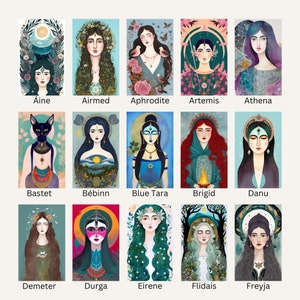 The Goddess Collection | 52 Art Prints | Sacred Divine Feminine Art ...