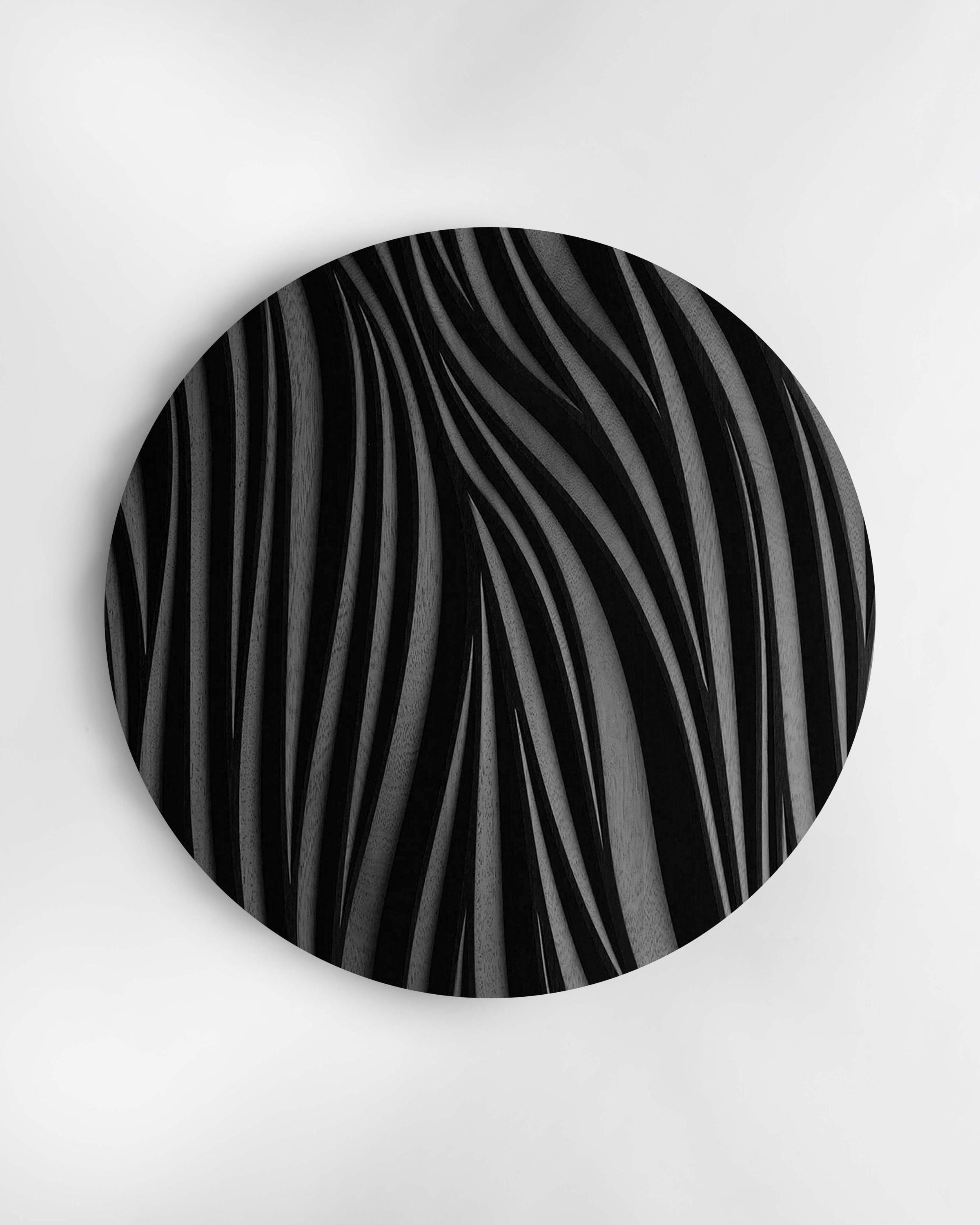 Black 3D Wooden Wall Panels – Modern Accent Wall Set - Etsy
