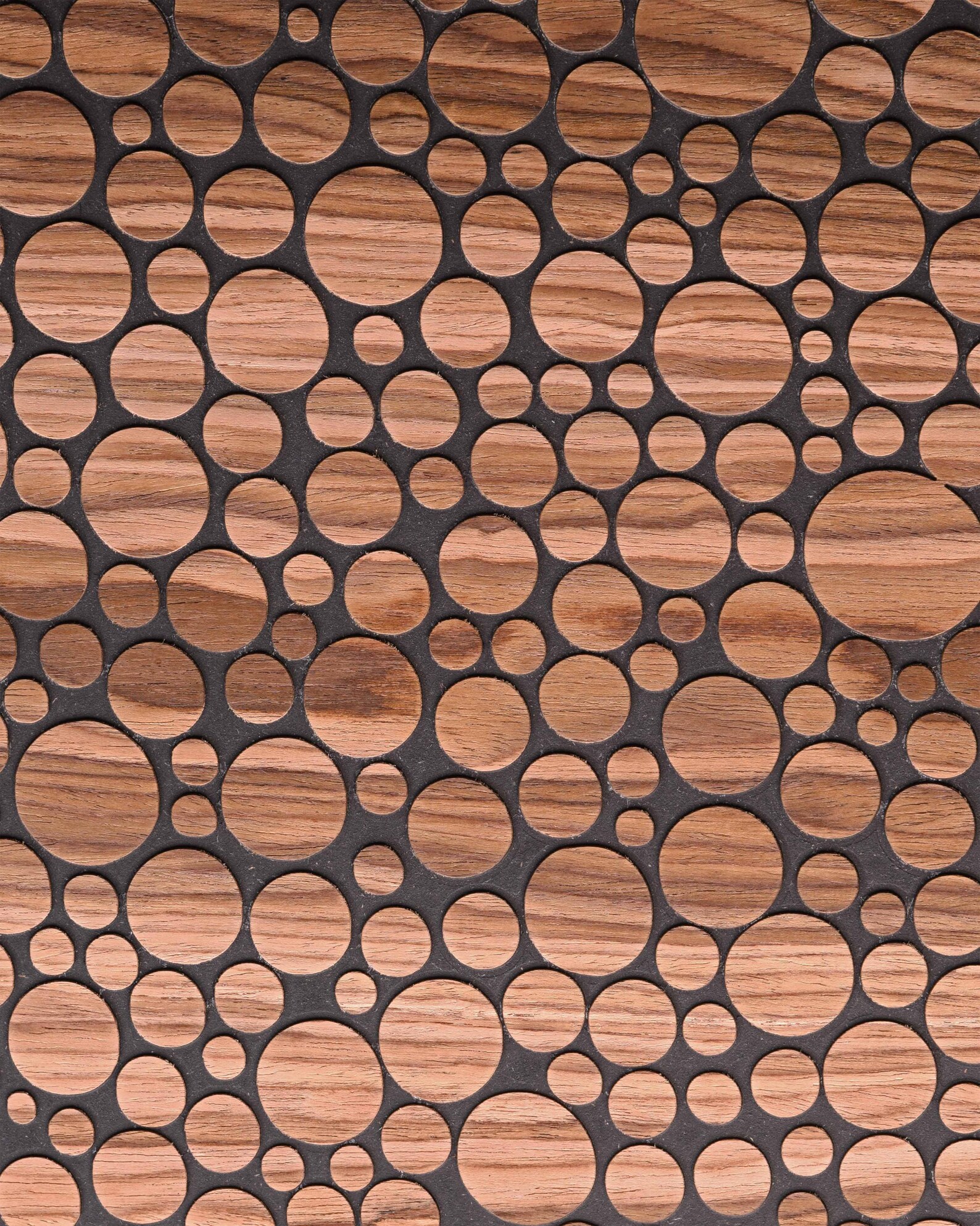 Walnut and Black Wall Panel – “bubbles” Geometric Carved Design - Etsy