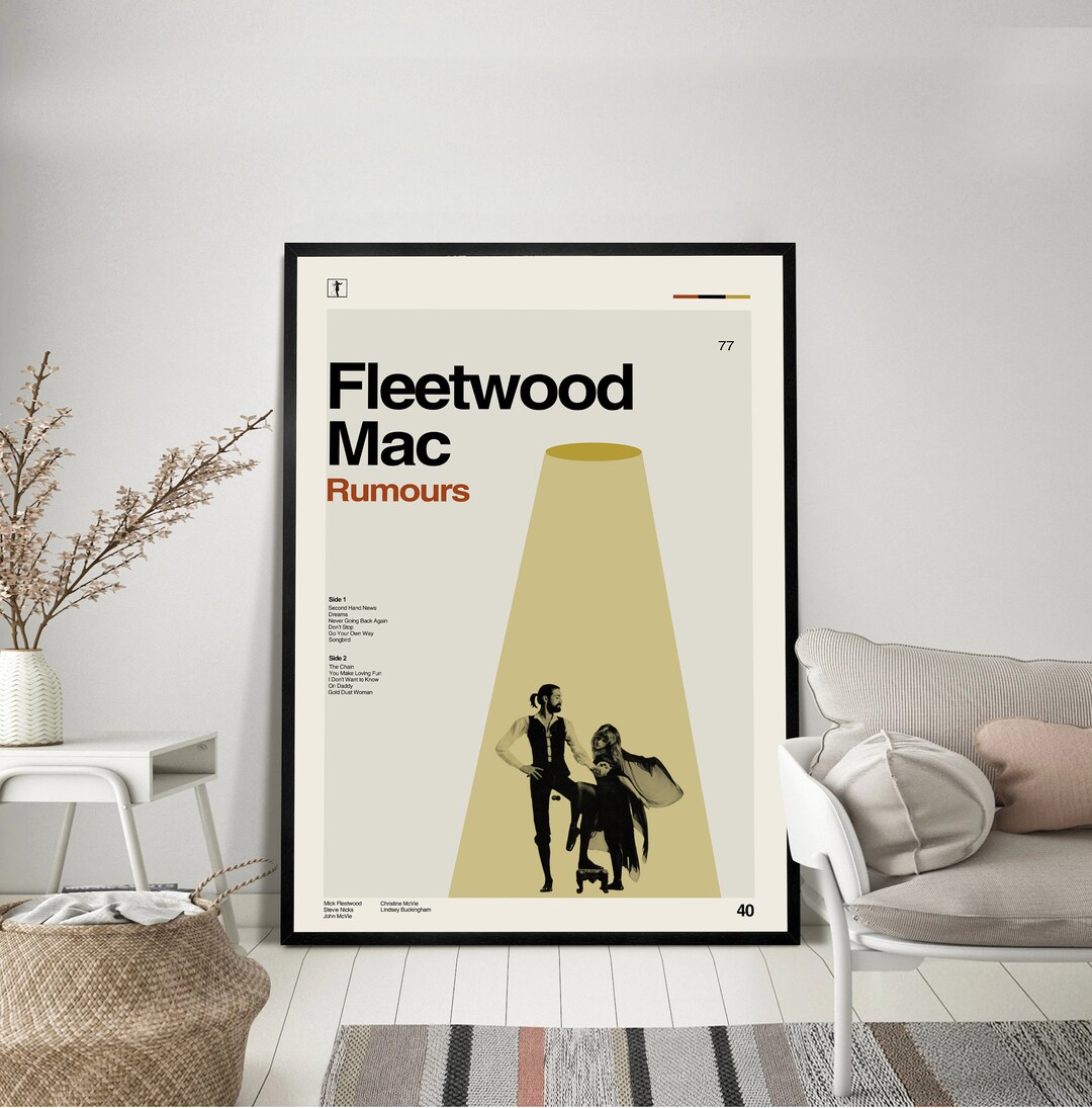 Fleetwood Mac Rumours Poster Music Album Poster Music - Etsy