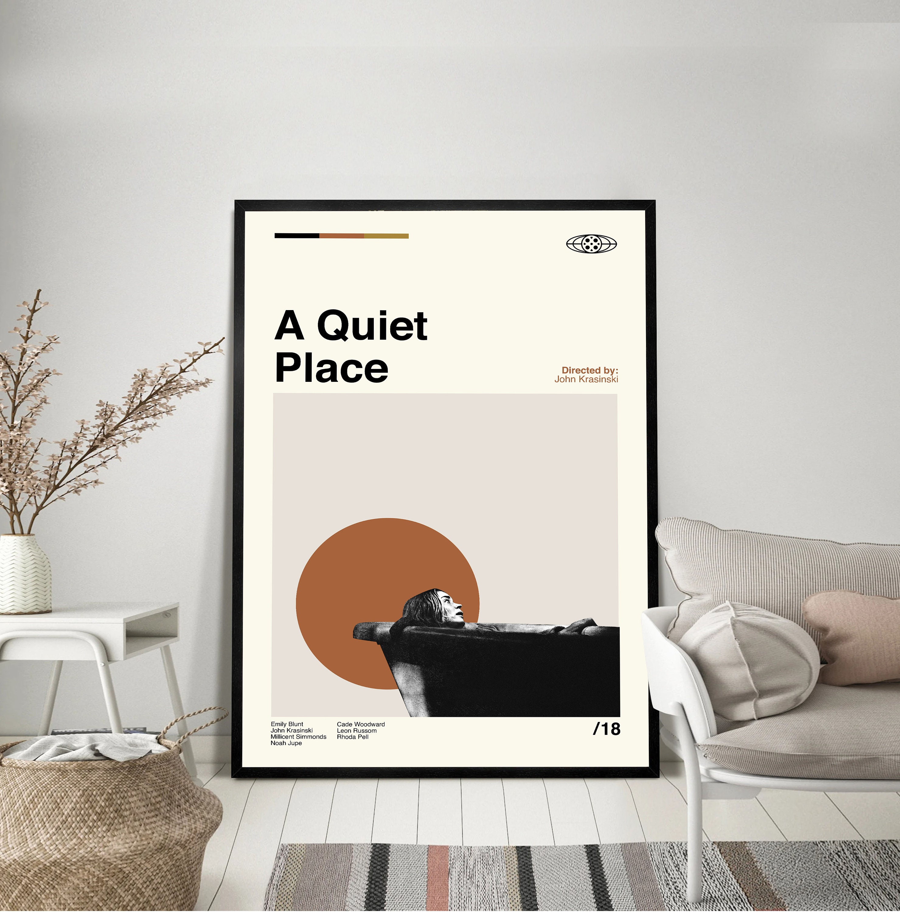 A Quiet Place Poster - John Krasinski - Movie Poster - Vintage Poster