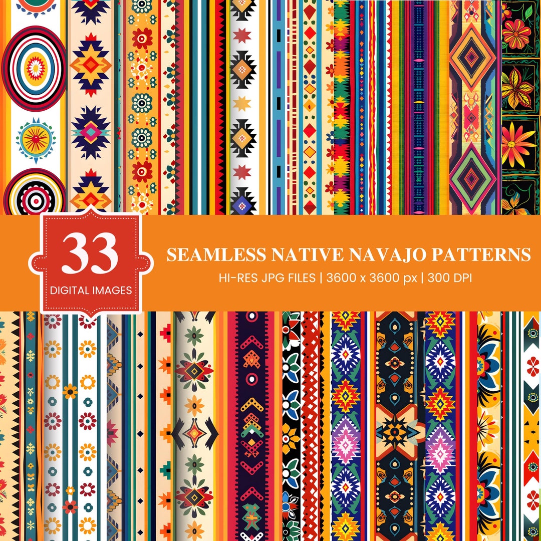 33 Seamless Native Navajo Patterns | High-resolution Digital Textures ...