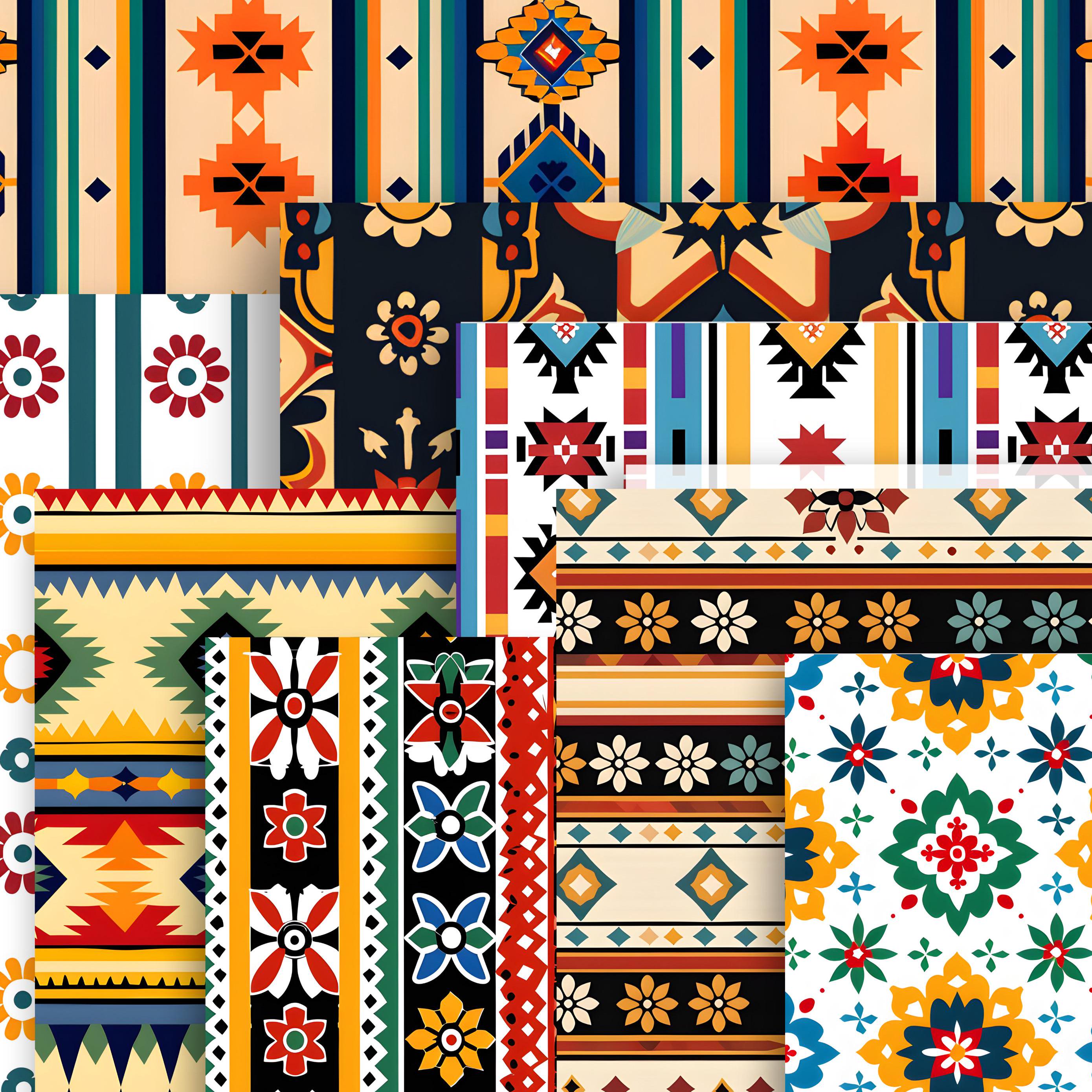 33 Seamless Native Navajo Patterns | High-resolution Digital Textures ...
