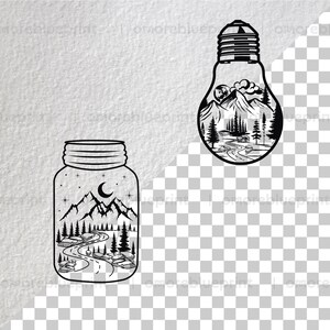 Peaks and Perspectives: Mountain Peaks in Dynamic Frames, Outdoor SVG ...