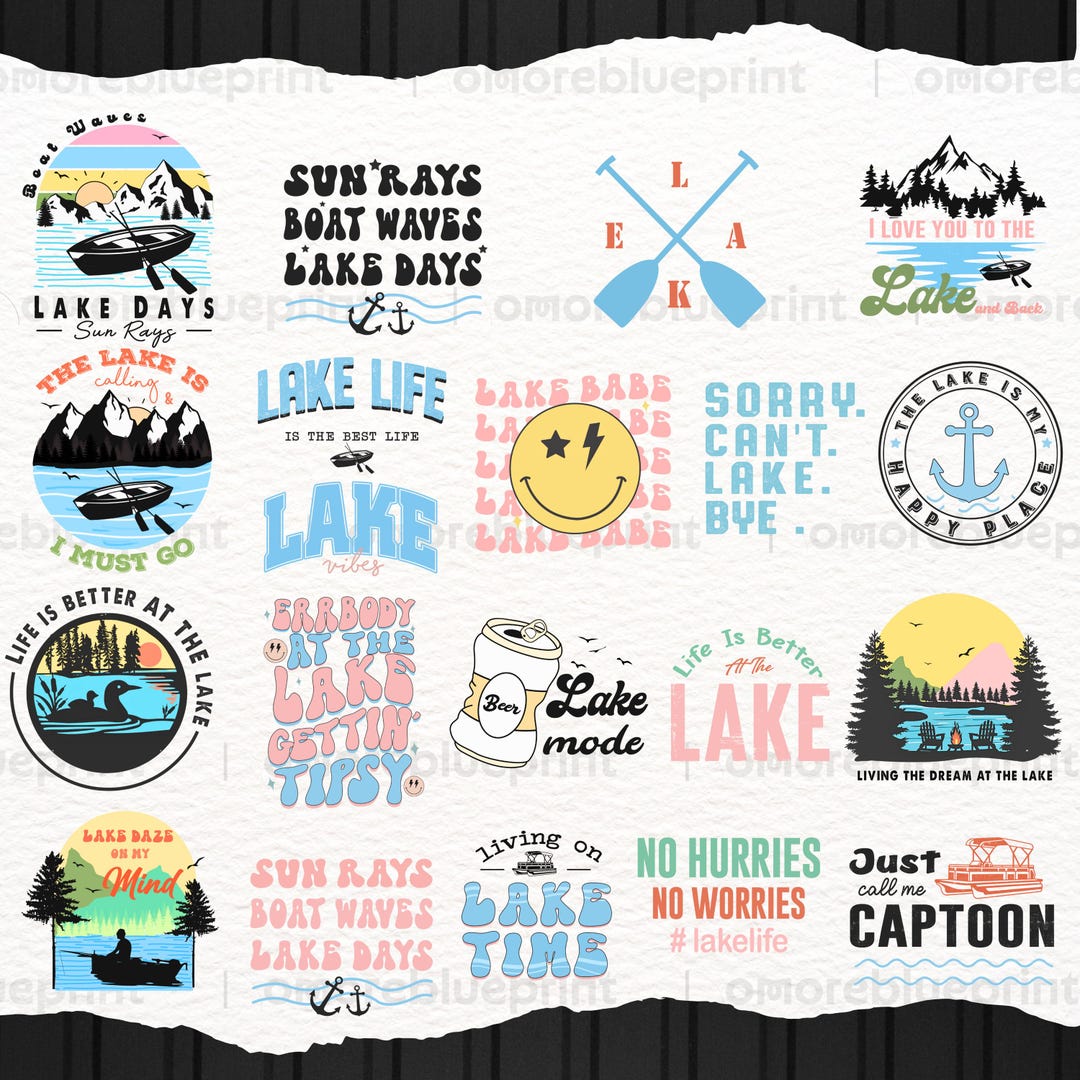 Summer Lake Bliss SVG Design, Lake Quotes Svg, Lake Life Svg, Lake ...