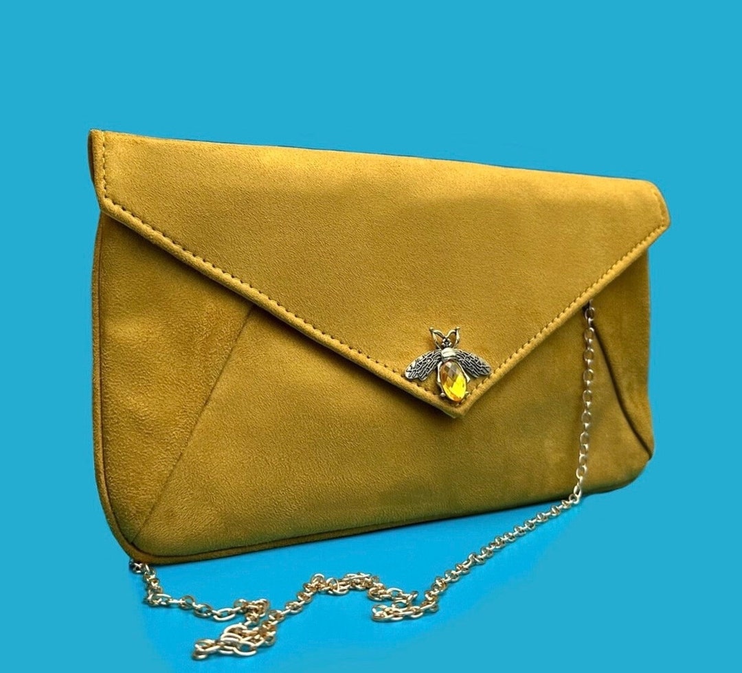 Yellow Clutch Bag. Clutch Bag for Women. Yellow Purse Clutch. Purse ...