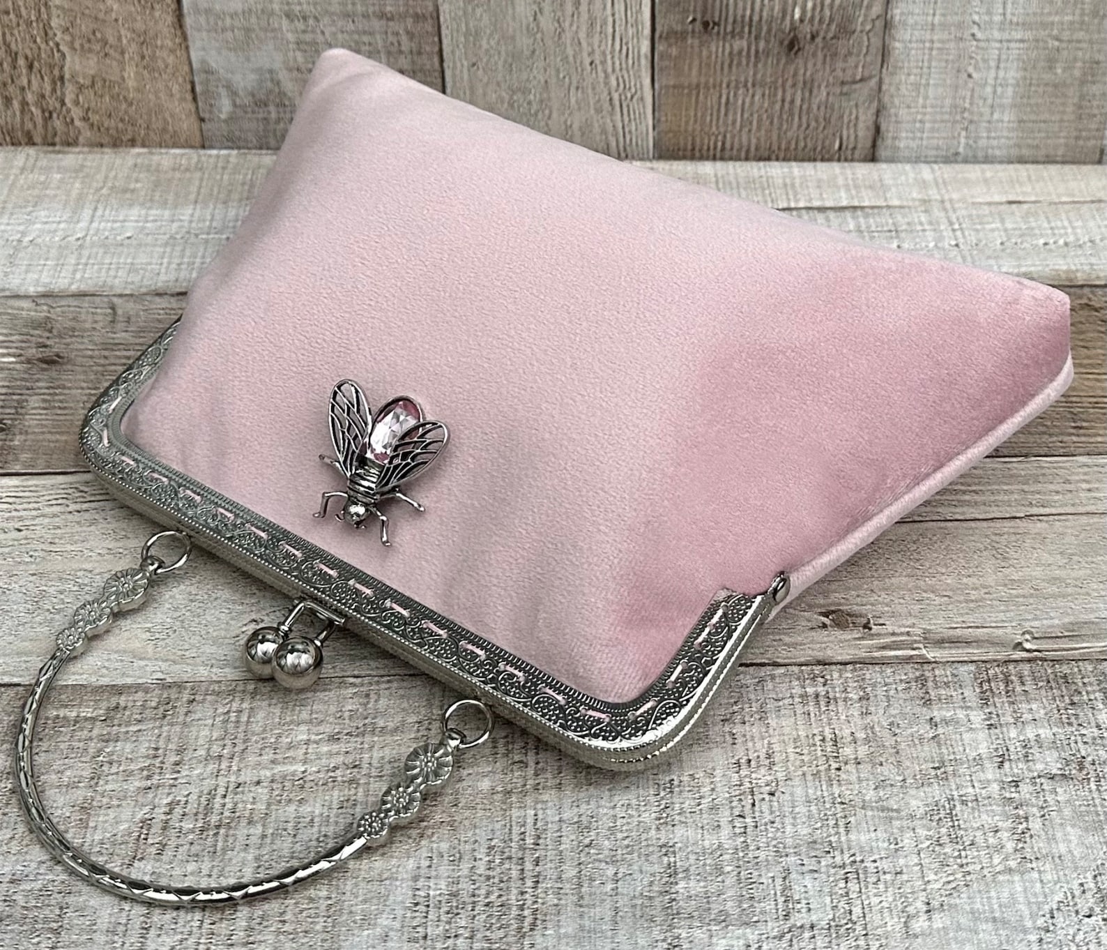 Pink Clutch Bag. Blush Pink Evening Bag. Velvet Clutch Bag. Purse Bag ...