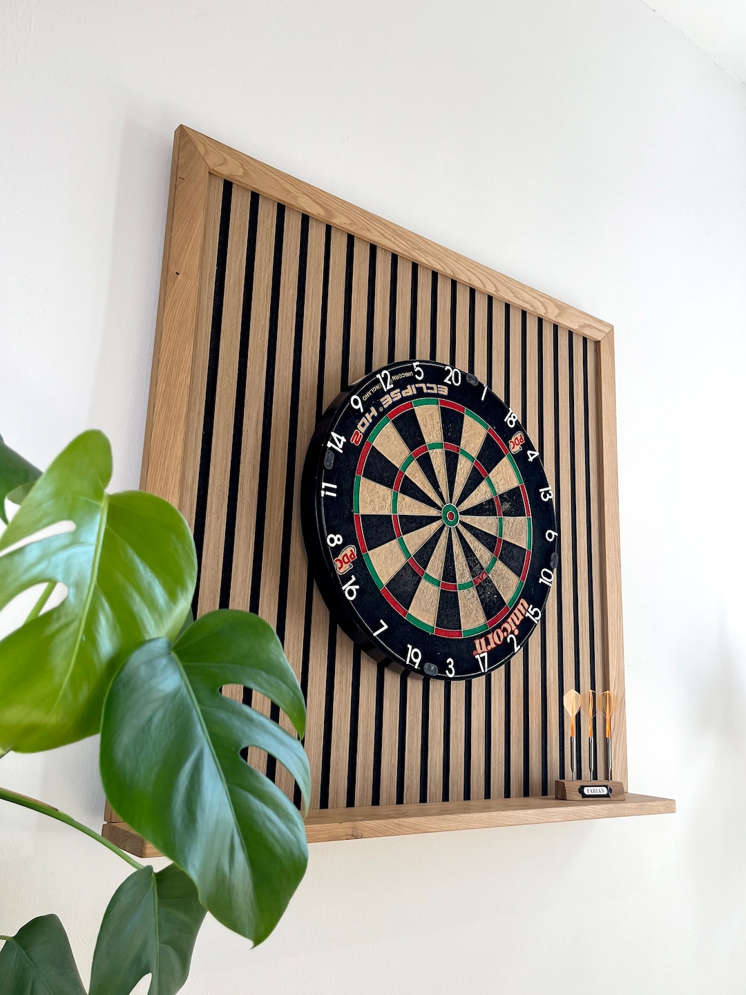 Dartwand aus Holz - Surround für Dartscheibe - Dart Premium Wandschutz ...