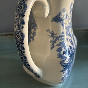 Liberty Blue Water/beverage Pitcher Staffordshire Excellent Condition ...