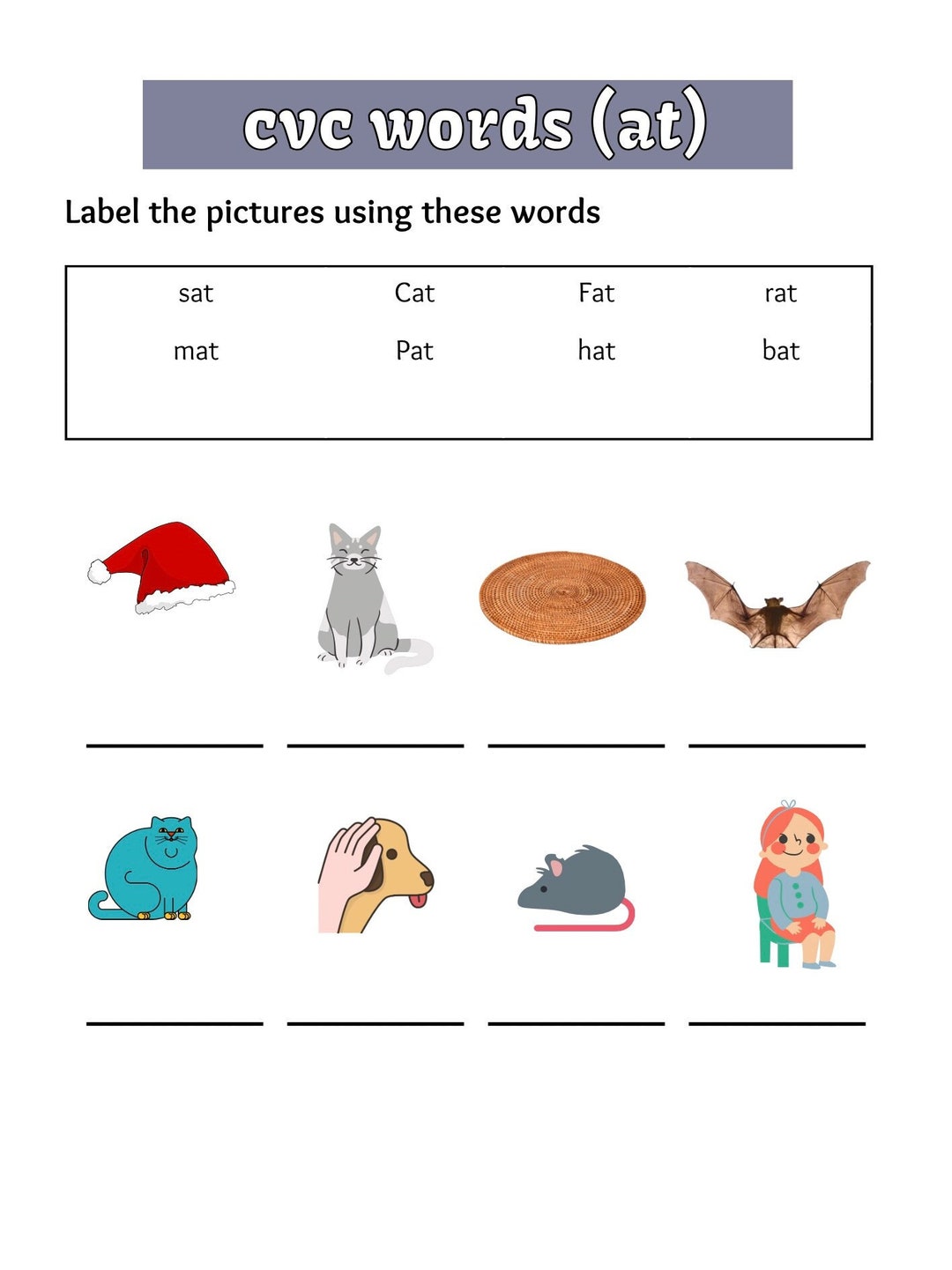 Reception Year Worksheets - Etsy