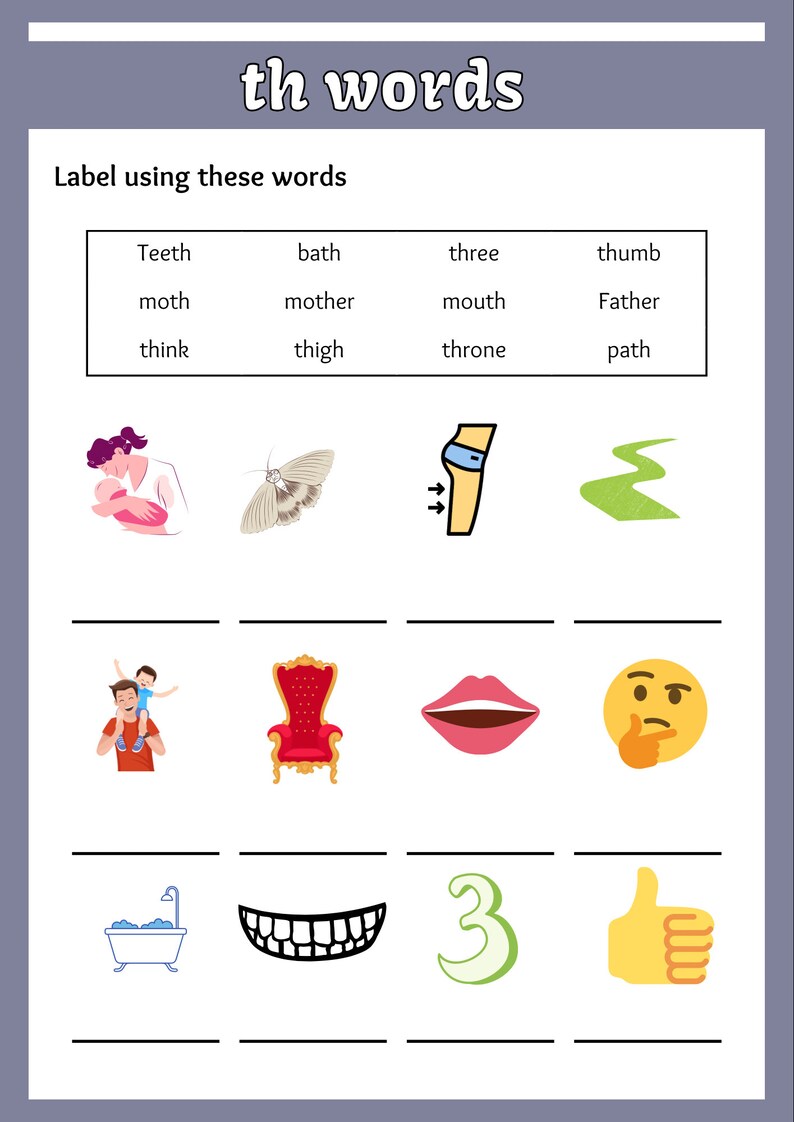Worksheets - Etsy