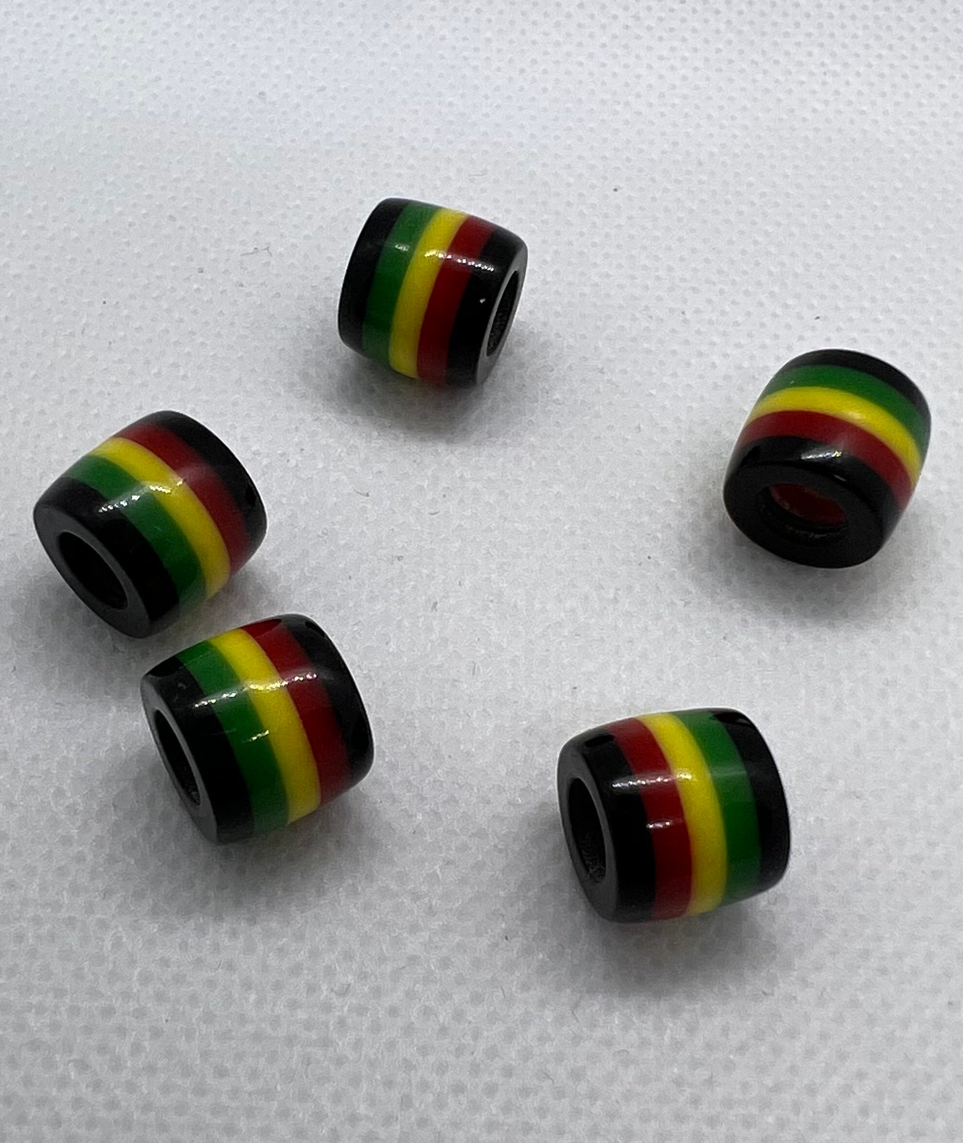 4 Rasta Reggae Dreadlock Bead , Sister Locks Jewelry - Etsy