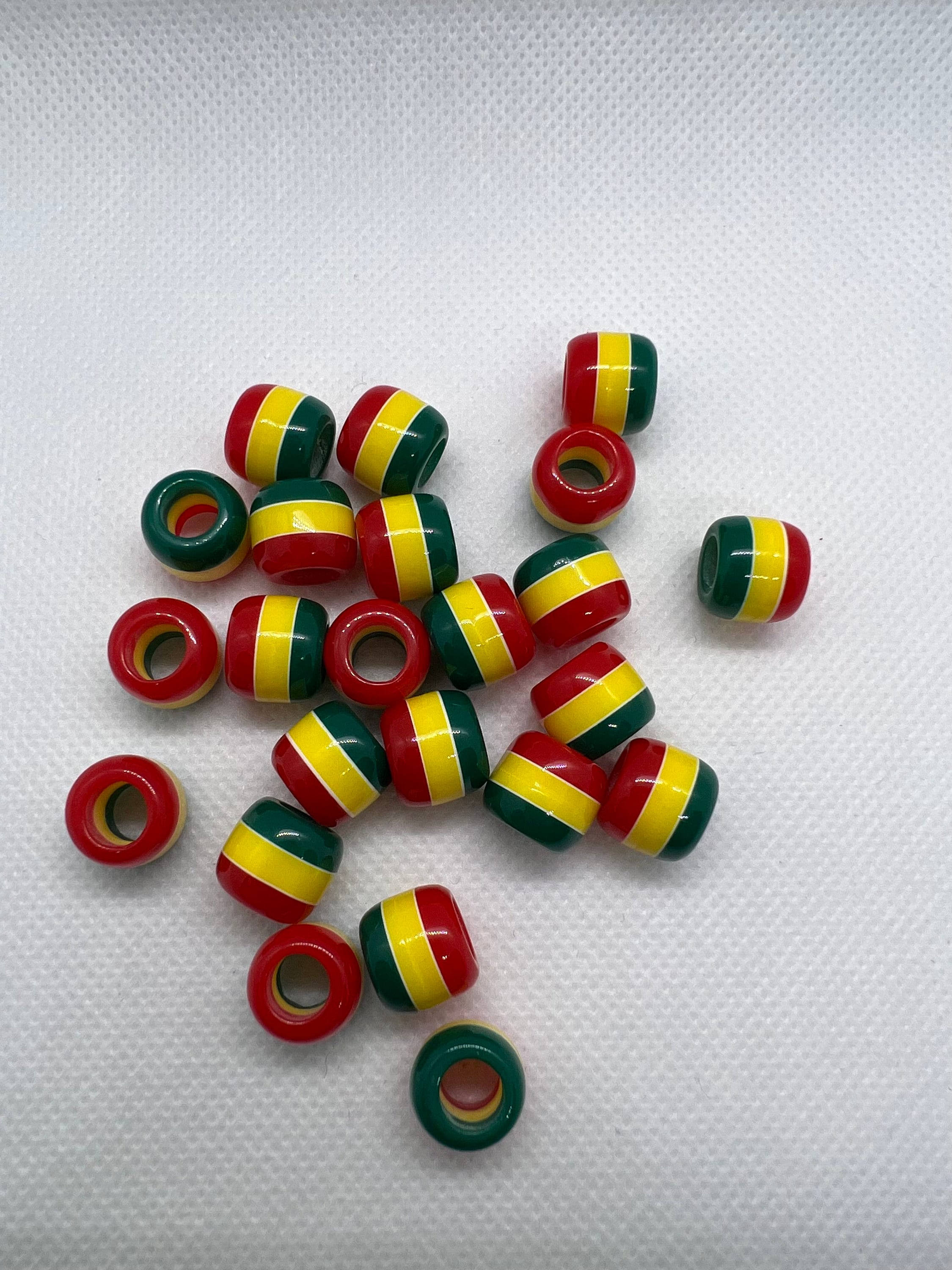 4 Rasta Reggae Dreadlock Bead , Sister Locks Jewelry - Etsy