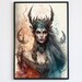 Hel Print, Nordic Goddess Hel, Norse Mythology Print, Watercolor Hel ...