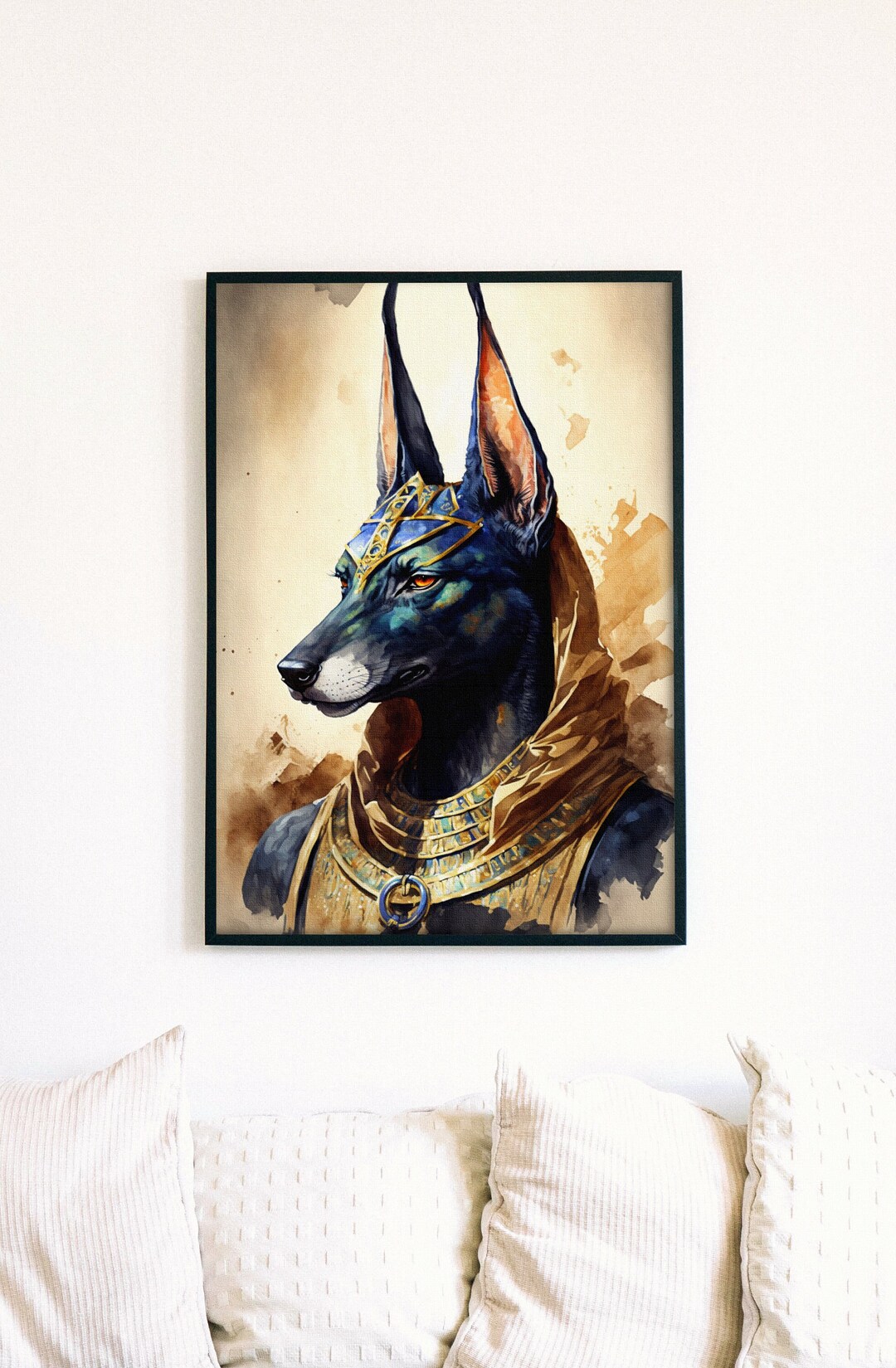 Anubis Egypt God Print, Gods of Egypt, Egypt Mythology Print, Anubis ...