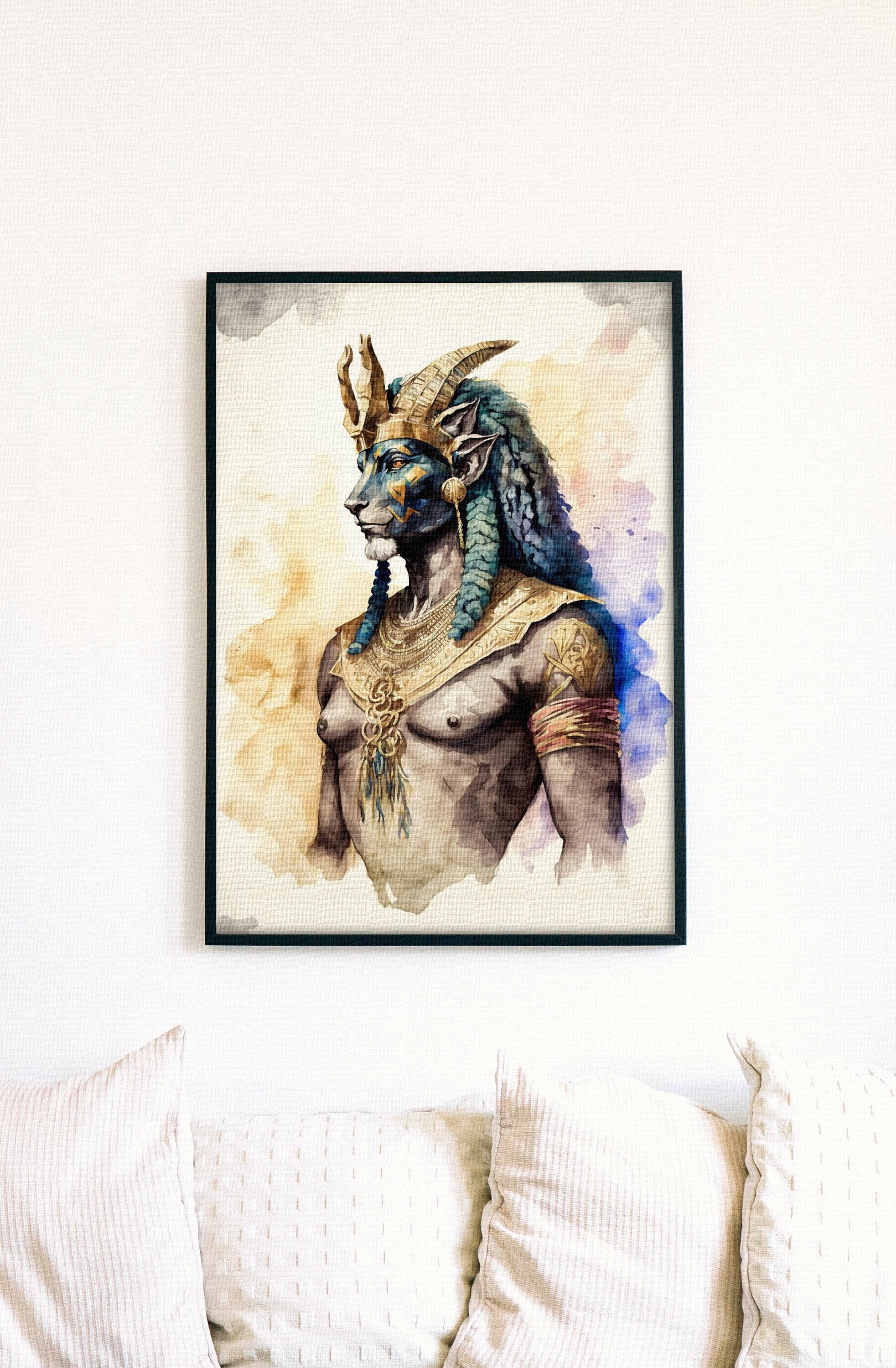 Geb Egypt God Print, Gods of Egypt, Egypt Mythology Print, Geb God of ...