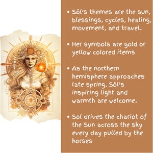 Sol Print, Nordic Goddess of Sun, Norse Mythology Print, Watercolor Sol ...