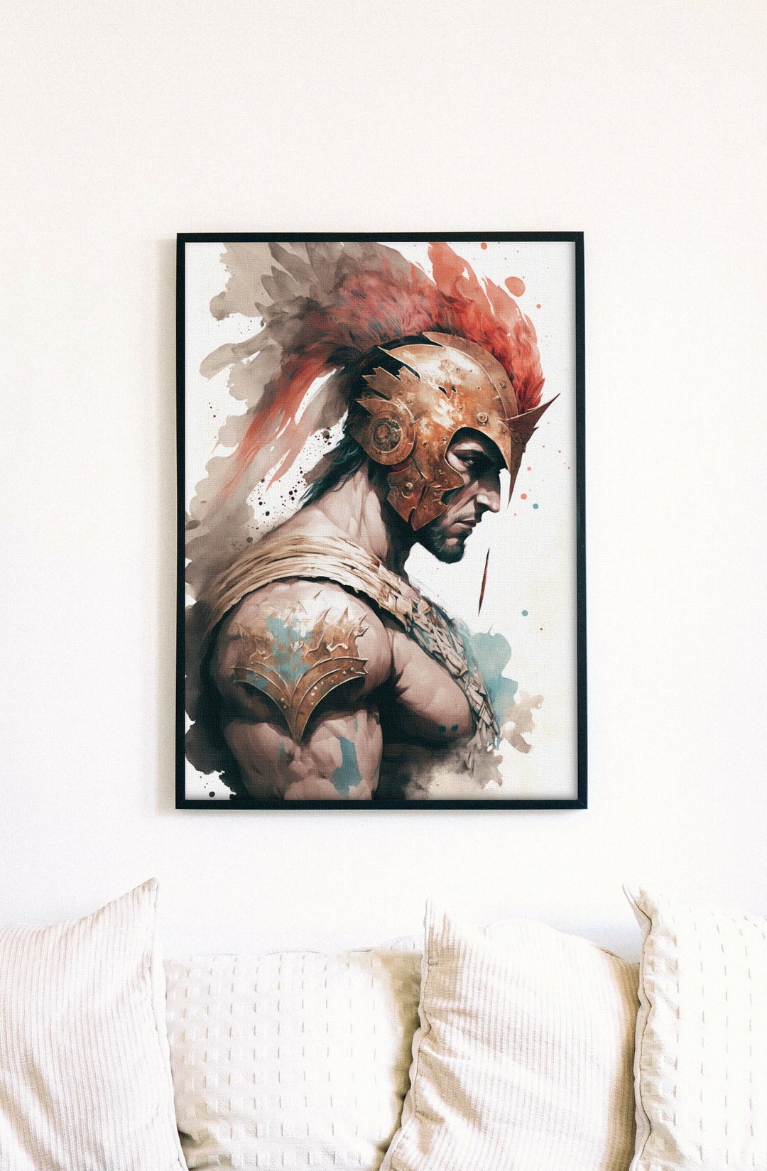 Mars Ares, the God of War, Greek Mythology Print, Watercolor Ares Mars ...