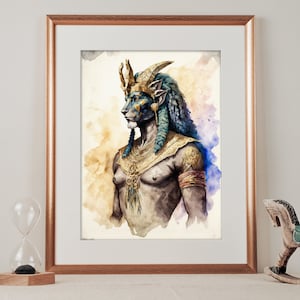 Geb Egypt God Print, Gods of Egypt, Egypt Mythology Print, Geb God of ...