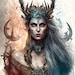 Hel Print, Nordic Goddess Hel, Norse Mythology Print, Watercolor Hel ...