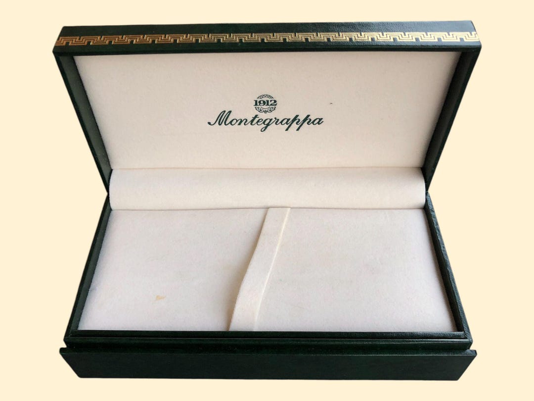 Prestigious MONTEGRAPPA Green Box, Pen Holder Box Made in Italy ...