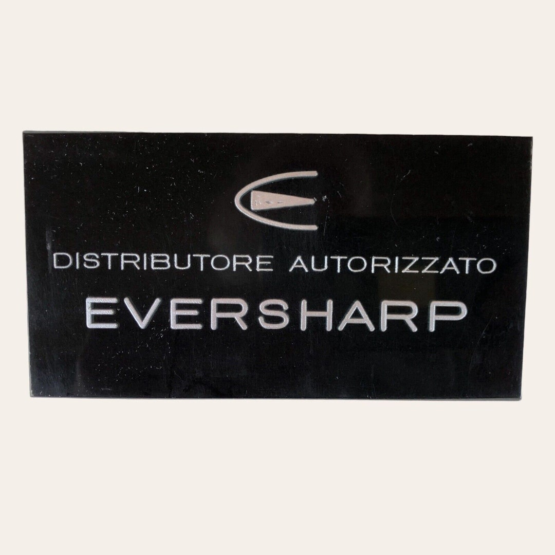 Vintage EVERSHARP Fountain Pen Plaque in Plexiglass, Retro Plaque ...