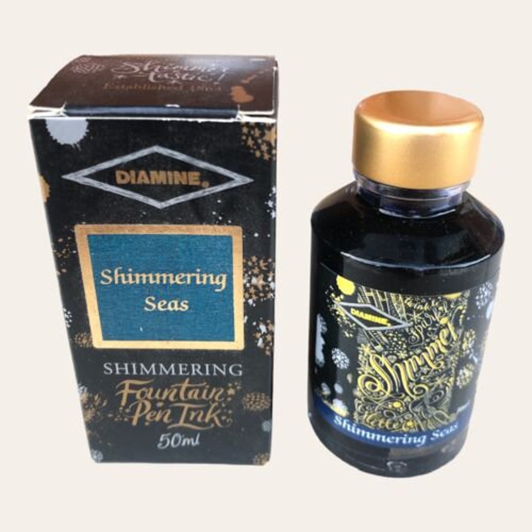 DIAMINE Ink Shimmering Fountain Pen Ink 50 Ml, 5 Color Variations ...