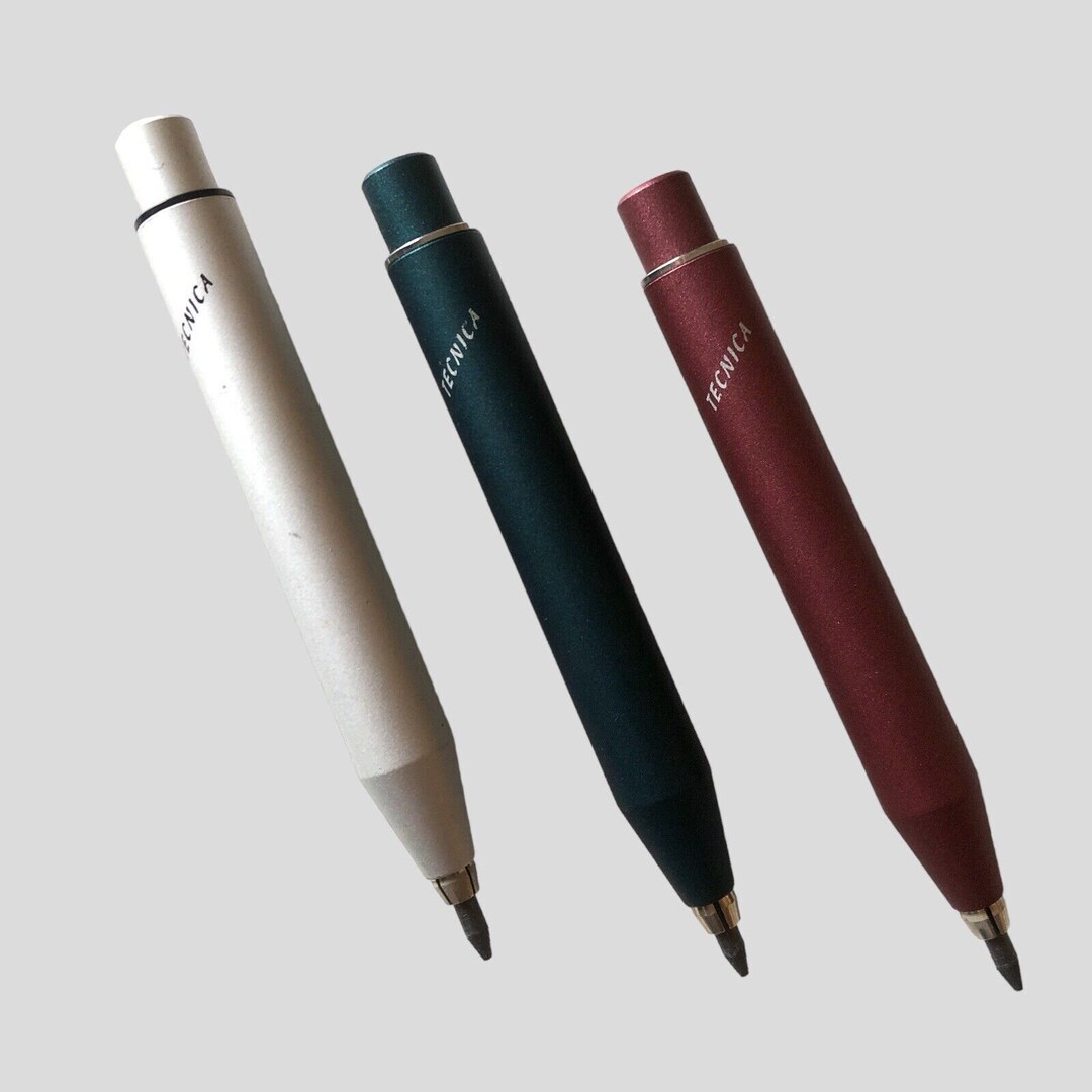 Lot of 3 Tecnica 3 Mm Mechanical Pencils by Filcao Anodized Aluminium ...