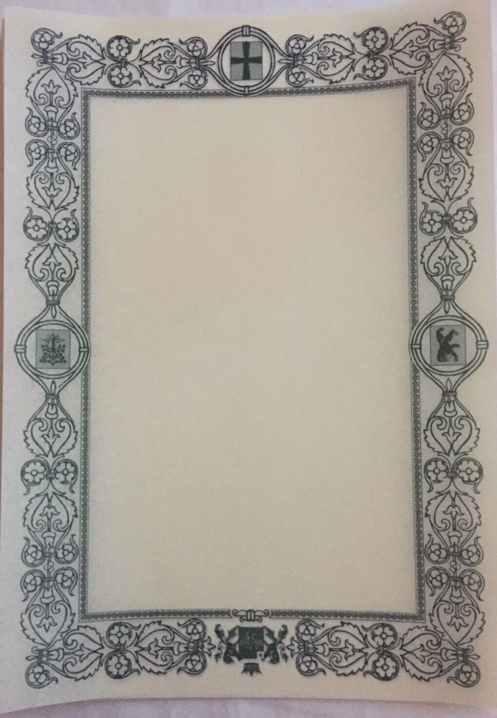 Papier parchemin vintage, 110 g/m2, 20 feuilles, dimensions 24,6 x 34,6 ...