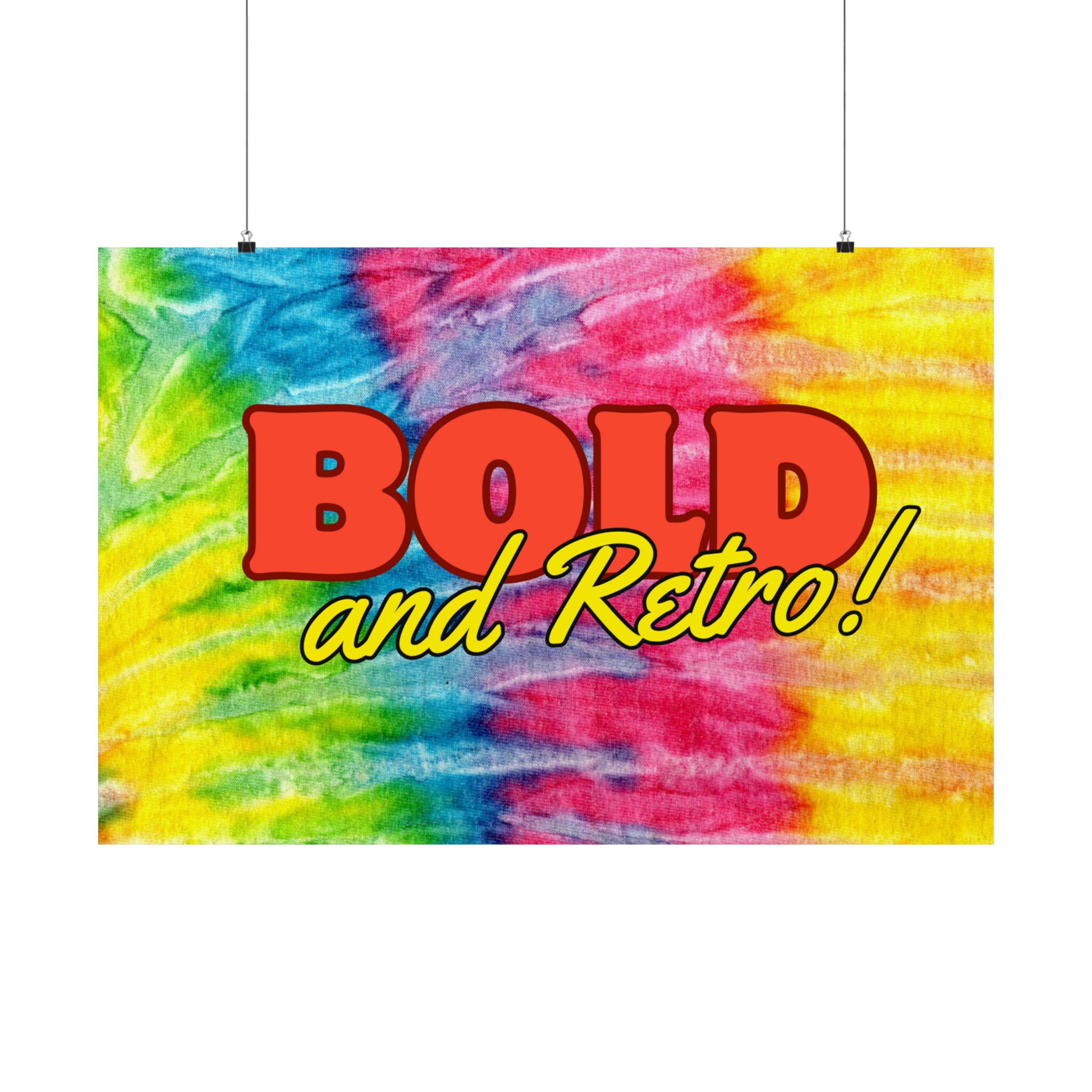 Bold and Retro Matte Horizontal Posters - Etsy