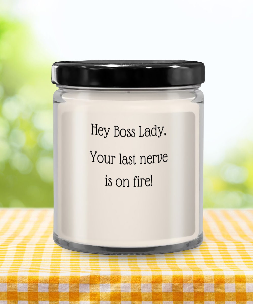 Boss Lady Candle, Gift Idea for Boss, Funny Boss Candle, Personalized ...