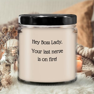 Boss Lady Candle, Gift Idea for Boss, Funny Boss Candle, Personalized ...