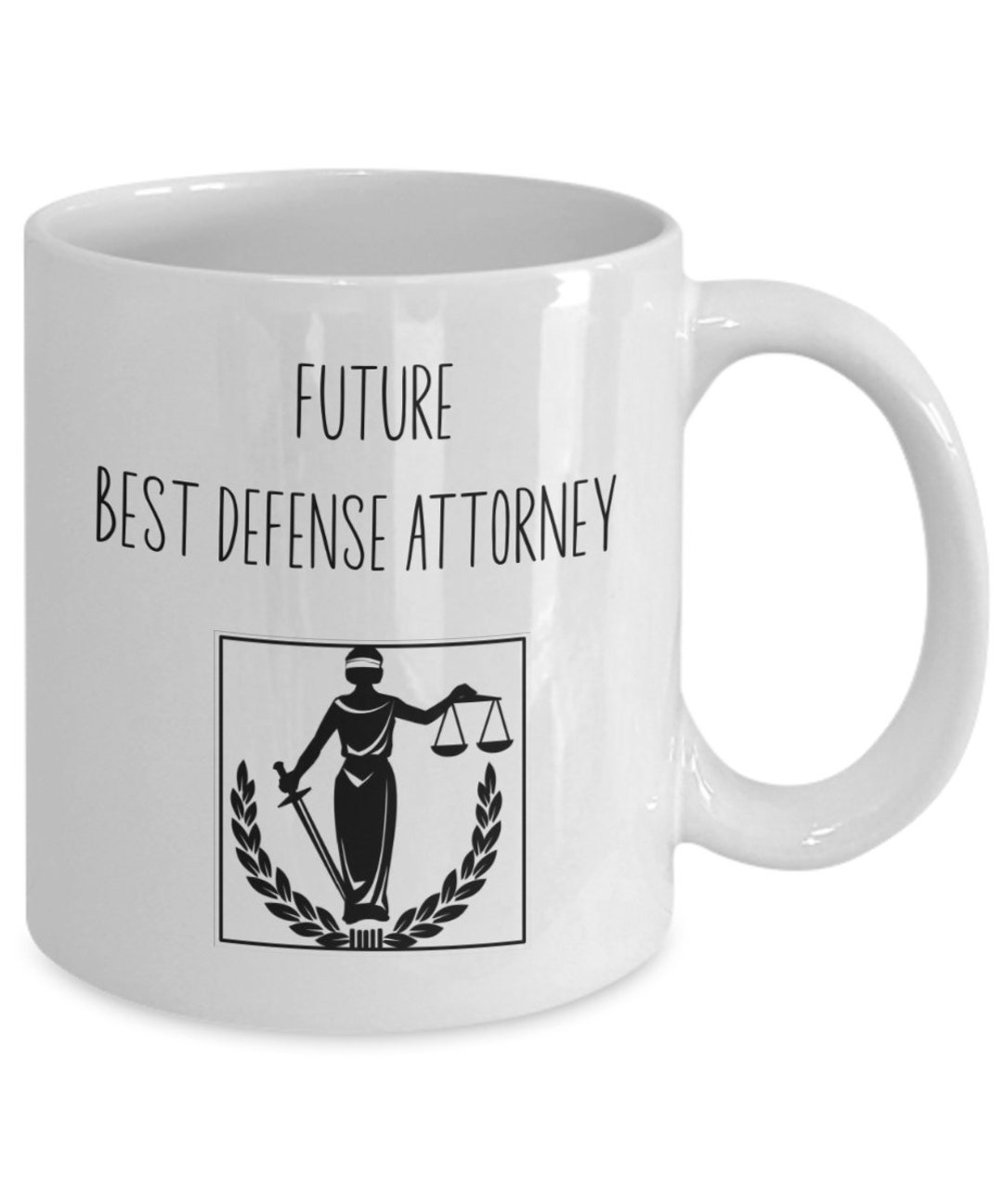 Defense Attorney Graduation Coffee Mug, Novelty Gift for Future Best ...