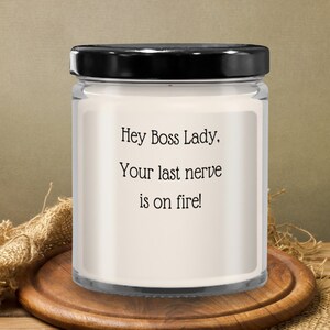 Boss Lady Candle, Gift Idea for Boss, Funny Boss Candle, Personalized ...