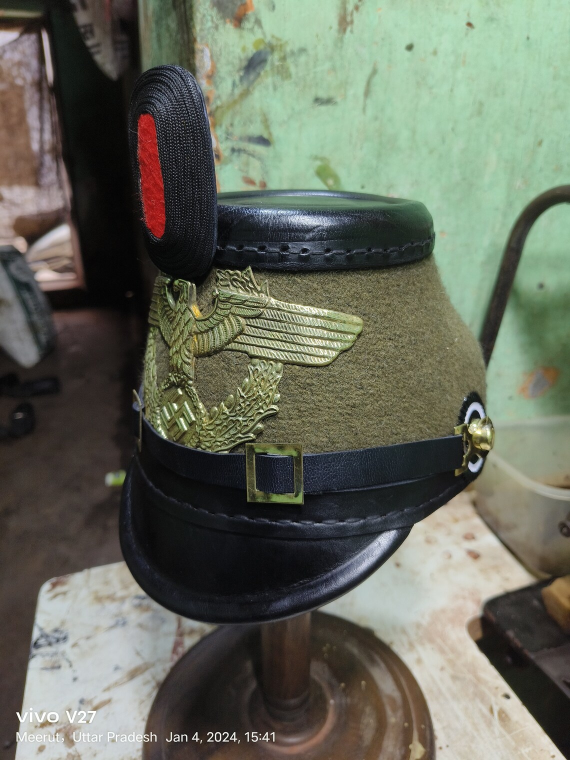 German Police Officer Shako Helmet Head Wear - Etsy