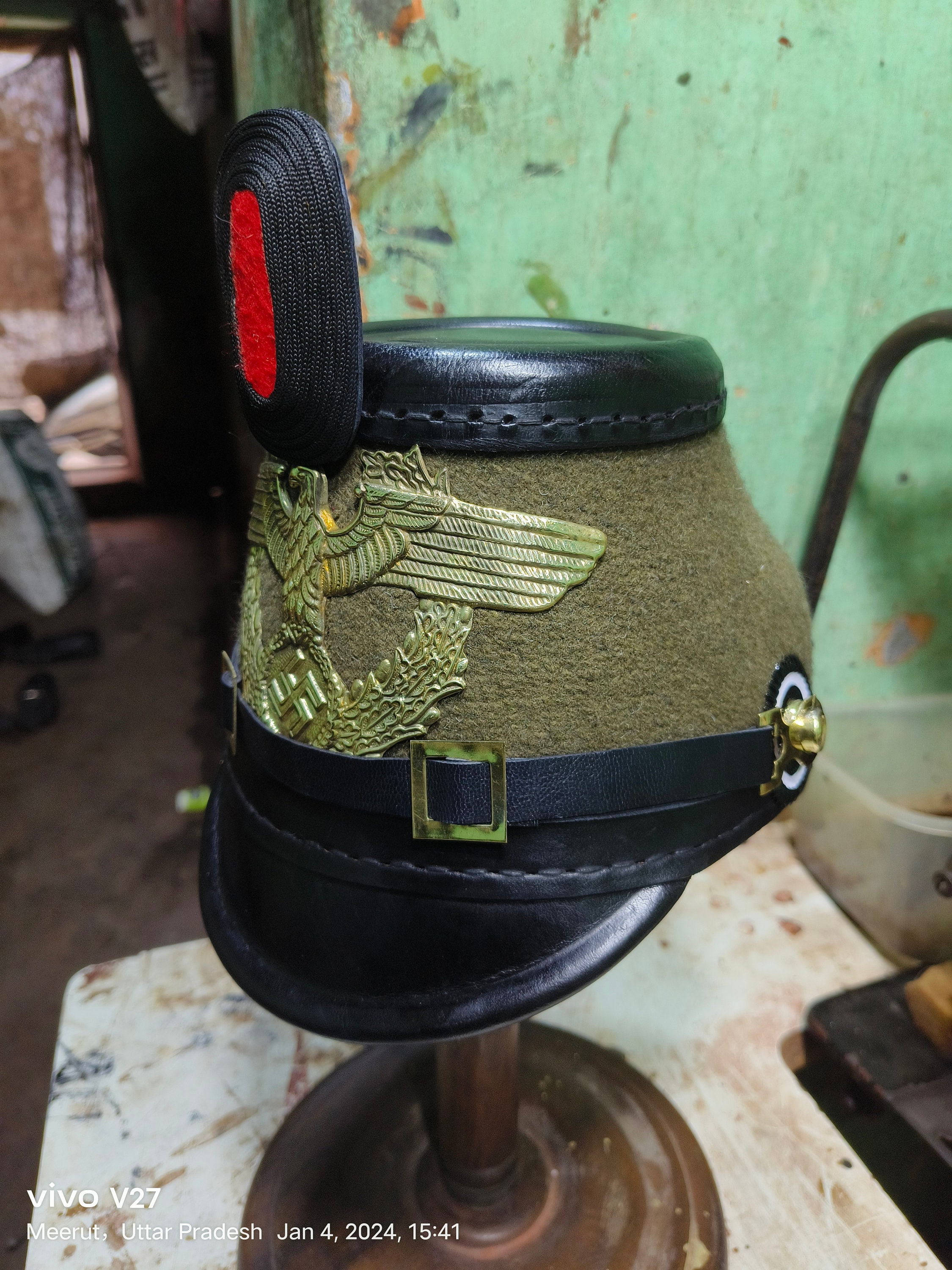 German Police Officer Shako Helmet Head Wear - Etsy