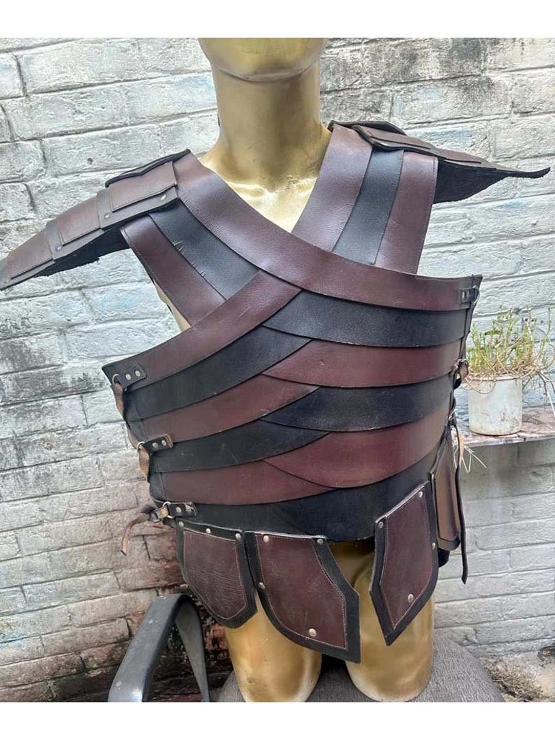 Medieval Viking Cos Costume Leather Body Armor Cuirass Knight - Etsy