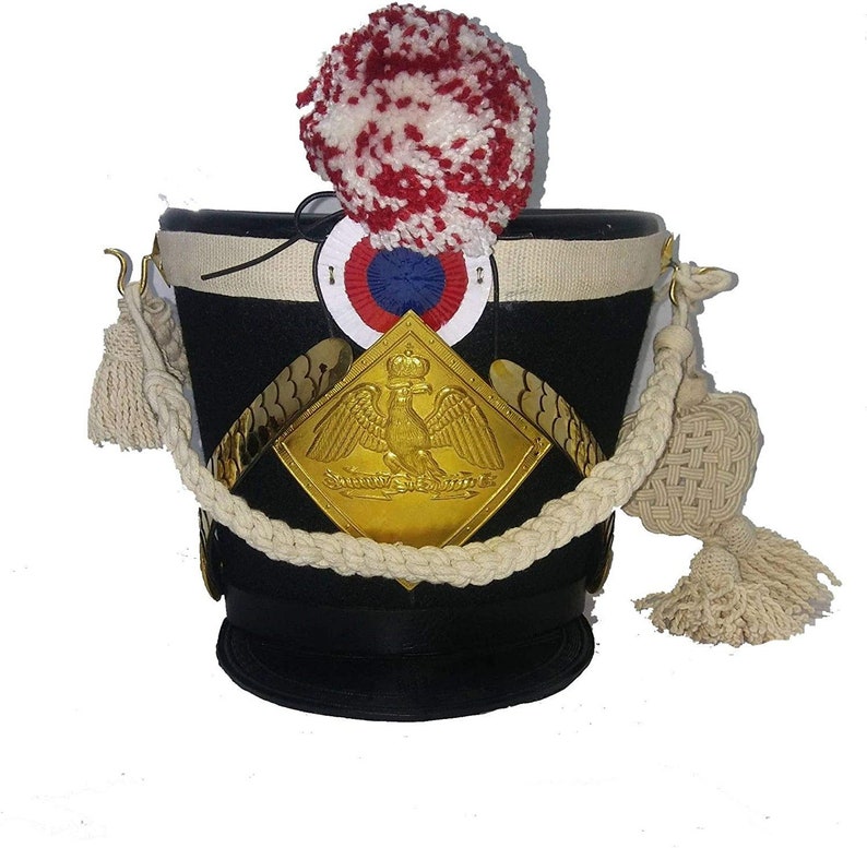 France Napoleon White Shako Helmet Waterloo Line Infantry SCA - Etsy