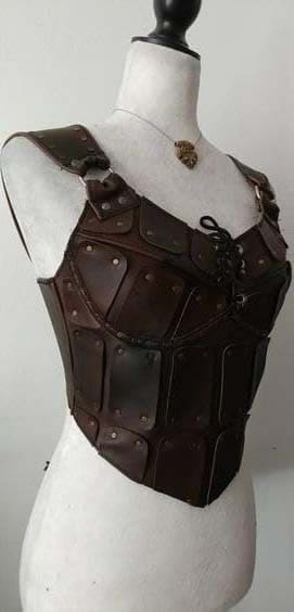 Leather Women Chestguard SCA - Etsy