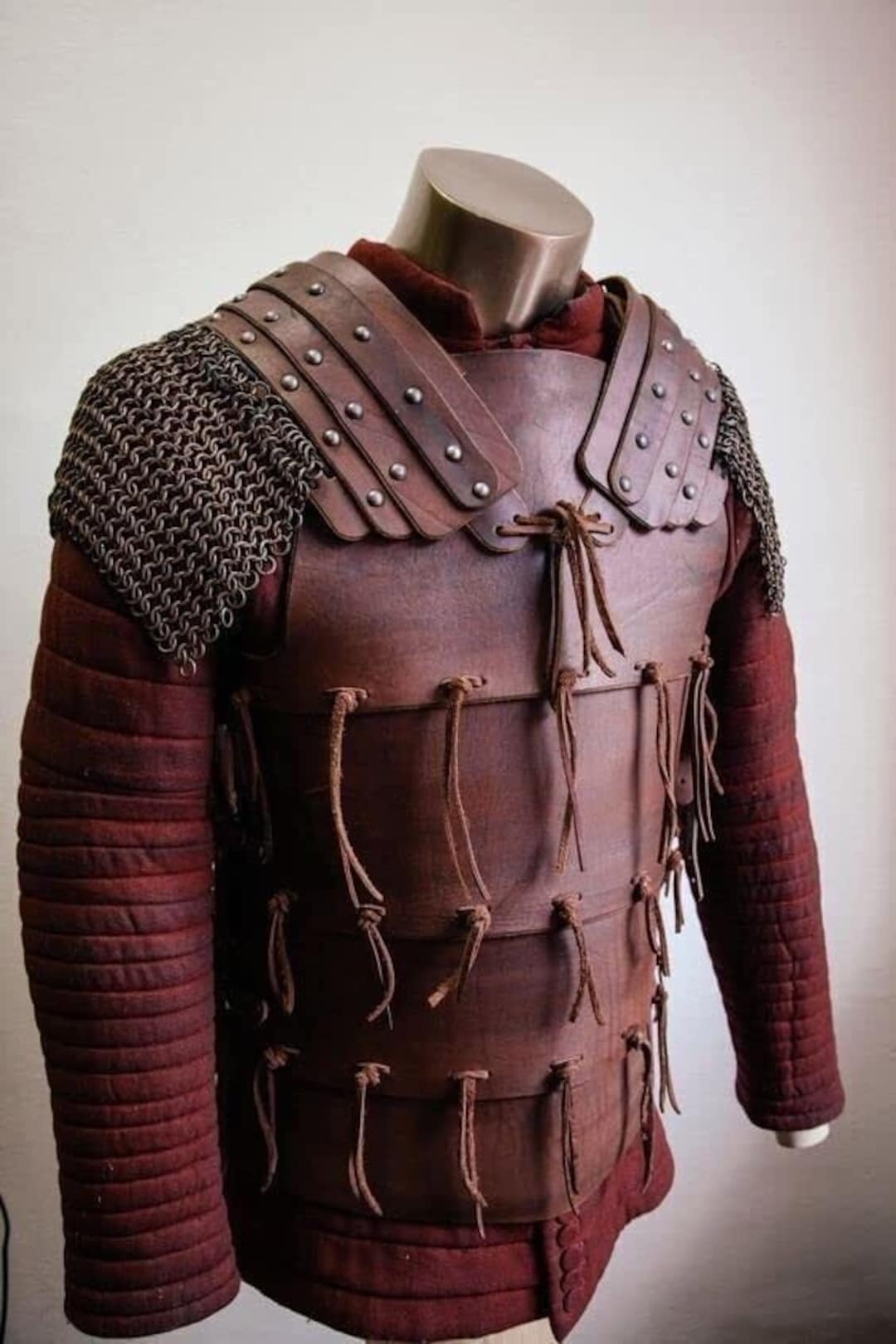 Medieval Roman Greek Leather Armor Jacket Vest Armour Costume With ...