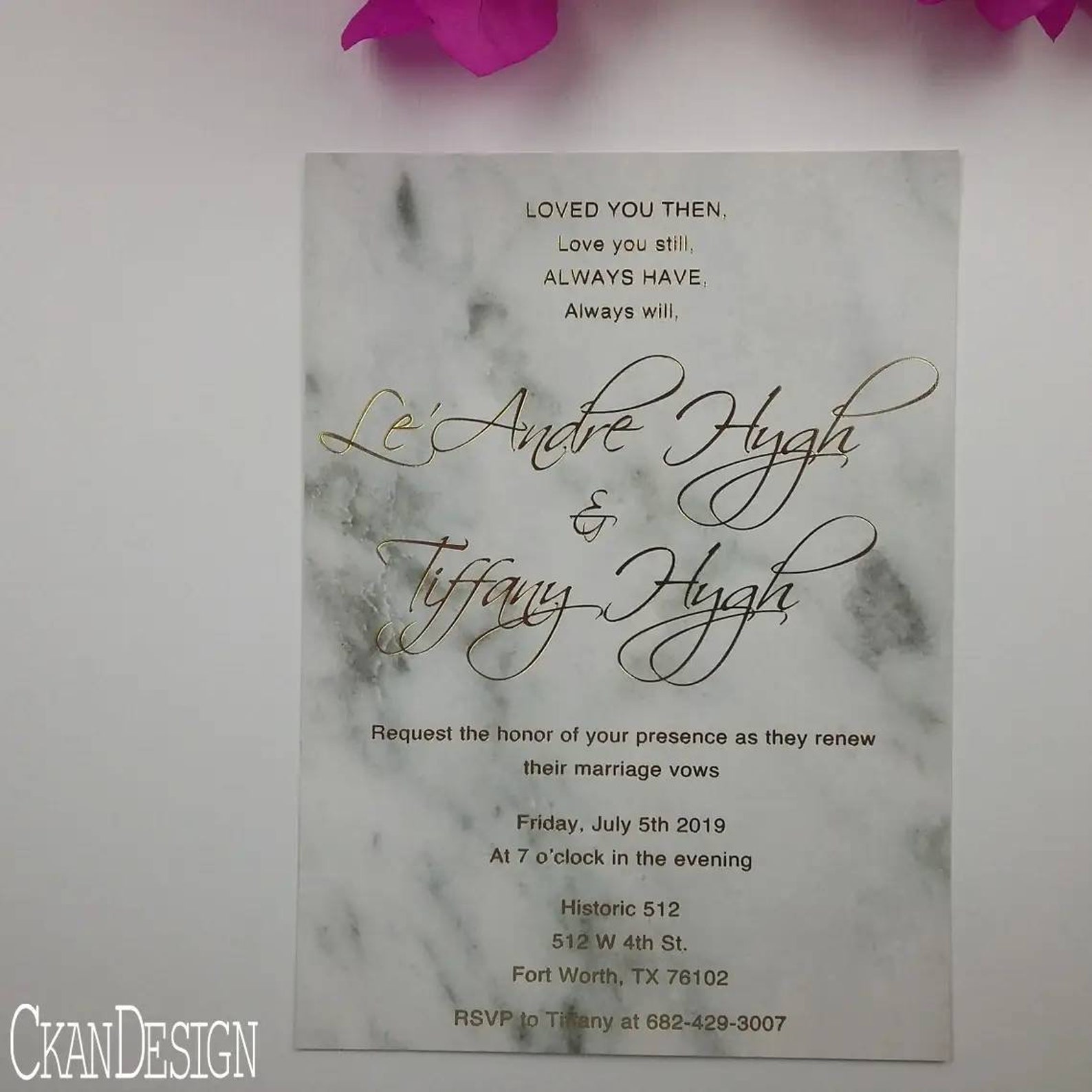 Gold and Marble Wedding Invitation, Marble Wedding Invitation, Modern ...