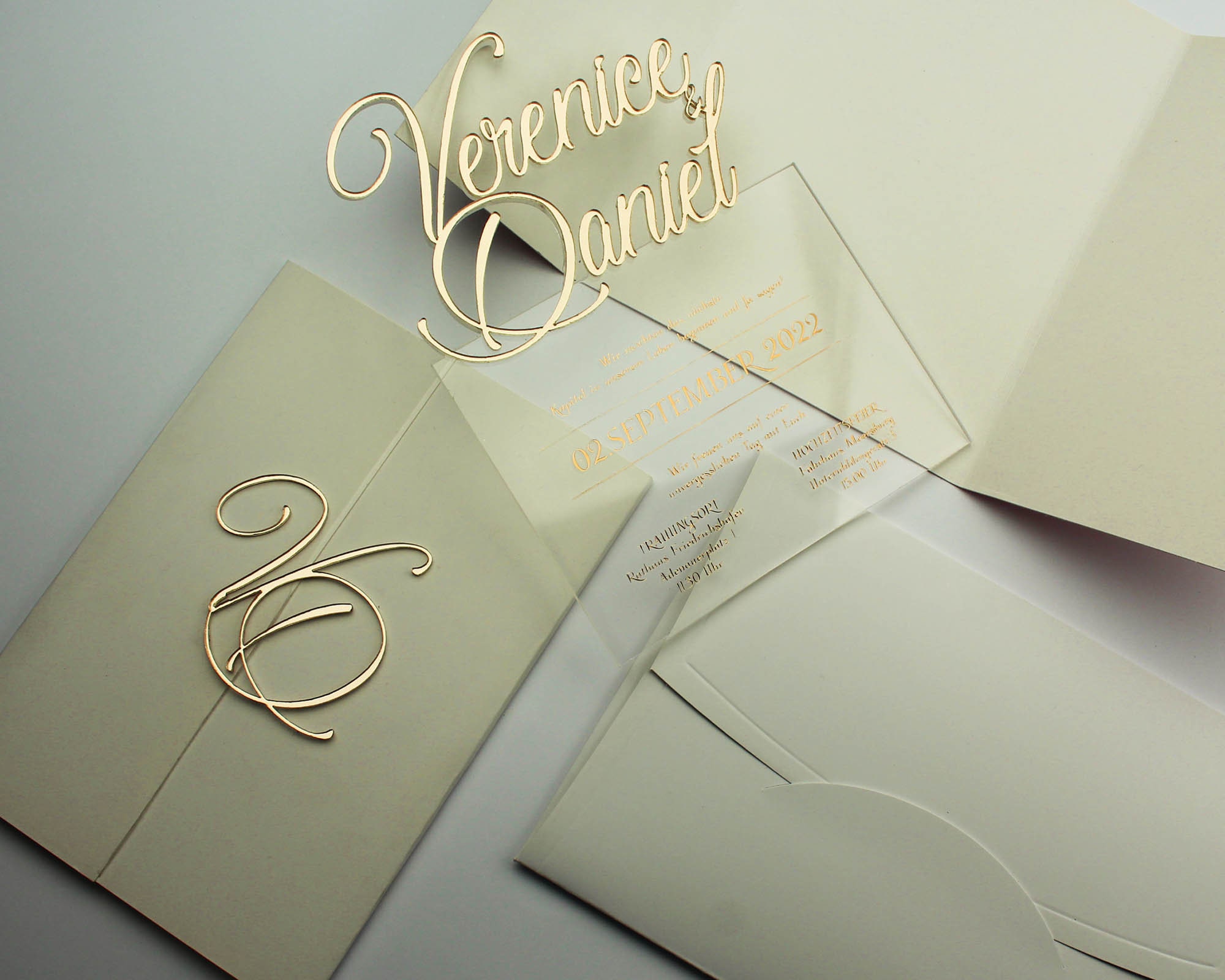 Invitación transparente Invitación en caja de lujo con Sobre - Etsy México