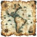 Pirate Treasure Map Clipart, Parchment Style (digital Download) - Etsy